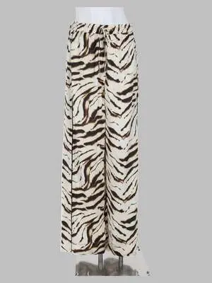 GANNI Printed Viscose Blend Pants