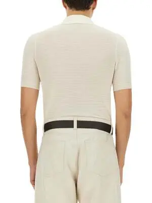 TOM FORD Cotton And Silk Polo Shirt