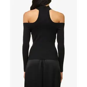 Simkhai Lila Cut-out Rib-knit Top