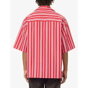 Marni Pinstripe Short-sleeve Cotton-blend Shirt