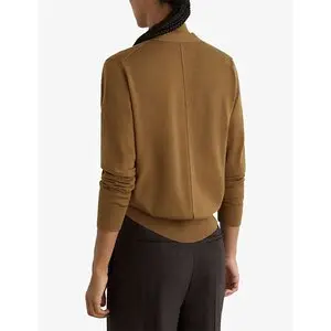 REISS Simi V-neck Wool Cardigan