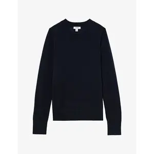 REISS Sadie Wool Jumper - Navy