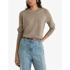 REISS Sadie Wool Jumper - Neutral