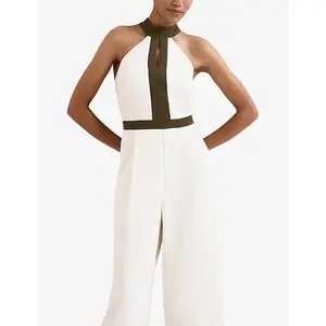 PHASE EIGHT Monica Scarf-tie Woven Jumpsuit