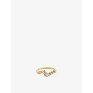 MISSOMA Molten Snow 18ct Vermeil Stacking Ring