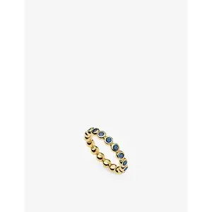 MISSOMA Tennis 18ct Yellow Vermeil And Nano Crystal Eternity Stacking Ring - Gold