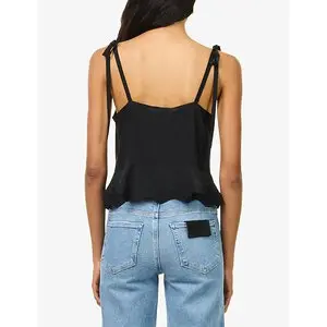 Paige Caroline Lace-trim Silk Top