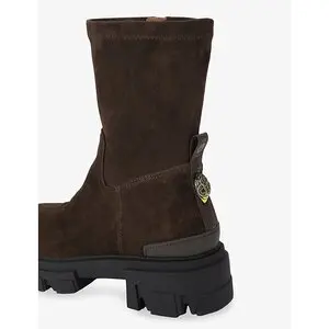 Kurt Geiger Stomp Sock Suede Ankle Boots