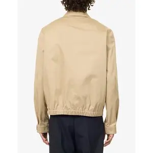 Givenchy Logo-embroidered Zip-up Cotton Harrington Jacket