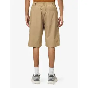 Moncler Drawstring-waist Wide-leg Cotton Shorts