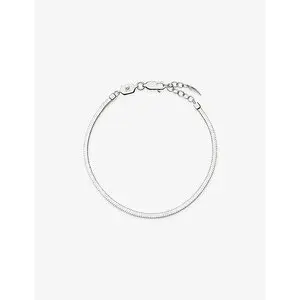 MISSOMA Lucy Williams Square Snake Sterling- Chain Bracelet - Silver