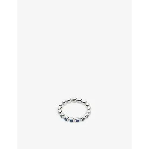 MISSOMA Tennis Eternity Sterling- And Sapphire Stacking Ring