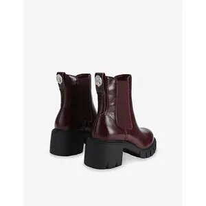 Kurt Geiger Step Heeled Leather Chelsea Boots
