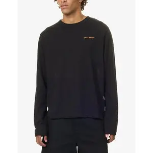 DAILY PAPER Slub Long-sleeve Cotton-blend T-shirt