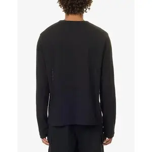 DAILY PAPER Slub Long-sleeve Cotton-blend T-shirt