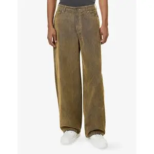 DAILY PAPER Velvet Shield Wide-leg Denim Jeans