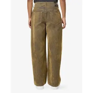 DAILY PAPER Velvet Shield Wide-leg Denim Jeans