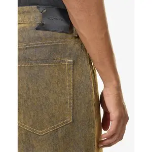 DAILY PAPER Velvet Shield Wide-leg Denim Jeans