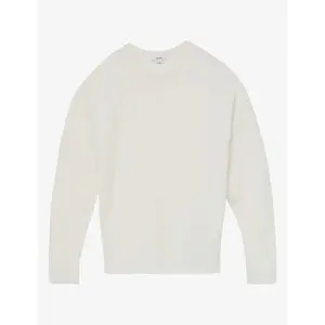 REISS Colette Reverse-seam Wool-blend Jumper - Ivory