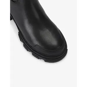Kurt Geiger Stomp Sock Leather Ankle Boots