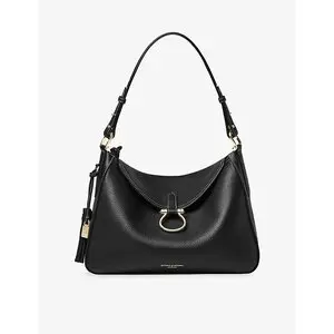 ASPINAL OF LONDON Hudson Leather Hobo Bag - Black