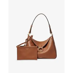ASPINAL OF LONDON Hudson Leather Hobo Bag - Tan