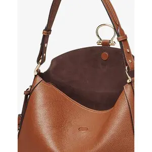 ASPINAL OF LONDON Hudson Leather Hobo Bag - Tan
