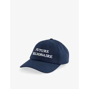 UNTIL FURTHER NOTICE Cotton Embroidered Baseball Cap - Navy