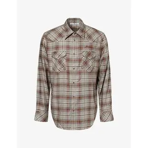 Acne Studios Surrow Checked Flannel Shirt - Multi Grey