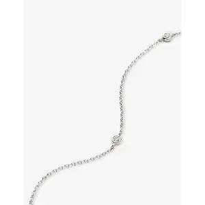 MISSOMA Fine Floating 0.06ct Diamond 14ct White Gold Necklace