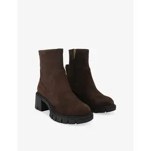 Kurt Geiger Step Heeled Suede Ankle Boots