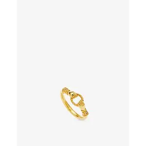 MISSOMA Harris Reed In Good Hands Stacking 18ct Yellow Plated Brass Ring