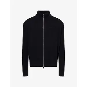 Givenchy Zip-up Wool And Cashmere-blend Cardigan - Black
