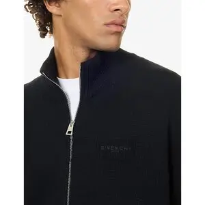 Givenchy Zip-up Wool And Cashmere-blend Cardigan