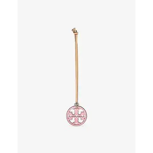 Tory Burch Miller Logo Metal Bag Charm - Rose Sunset