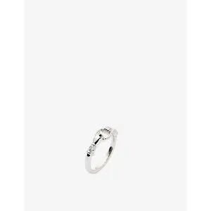 MISSOMA Harris Reed In Good Hands Stacking Plated Brass Ring - Silver