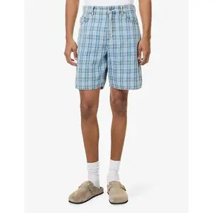 Burberry Douglas Checked Denim Shorts