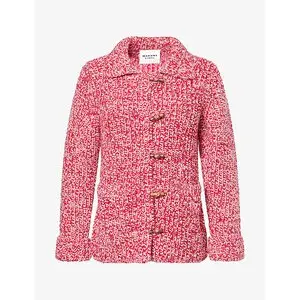 Isabel Marant Étoile Delinda Collared Wool-blend Cardigan - Ecru/red