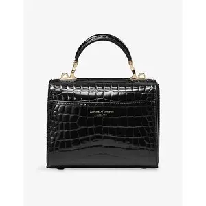 ASPINAL OF LONDON Mayfair Mini Leather Top-handle Bag - Black