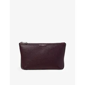 ASPINAL OF LONDON Hudson Large Leather Pouch - Wine