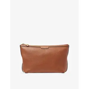 ASPINAL OF LONDON Hudson Large Leather Pouch - Wine