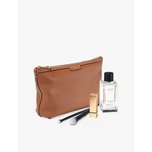 ASPINAL OF LONDON Hudson Large Leather Pouch - Wine