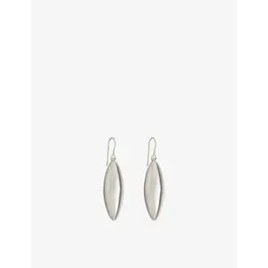 ANNIKA INEZ Elongated Ellipse Sterling-er Drop Earrings