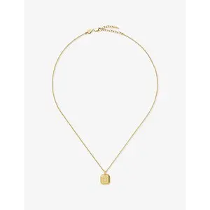 MISSOMA March Birthstone 18ct Vermeil Plated Sterling Silver Pendant Necklace - Gold