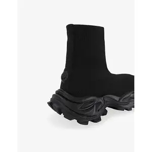 Kurt Geiger Leap Woven Sock Trainers