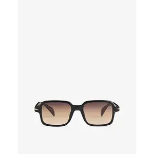 DB EYEWEAR BY DAVID BECKHAM Db 1179/s Rectangle-frame Acetate Sunglasses - Black