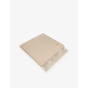 THE WHITE COMPANY Herringbone Wool And Cashmere-blend Throw - Natural