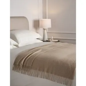 THE WHITE COMPANY Herringbone Wool And Cashmere-blend Throw
