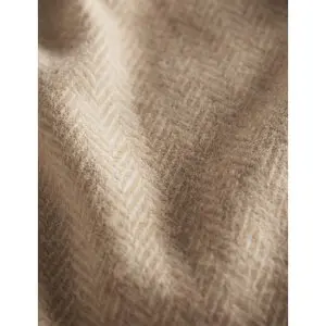 THE WHITE COMPANY Herringbone Wool And Cashmere-blend Throw