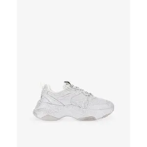 Kurt Geiger Starlight Suede Trainers - Silver
